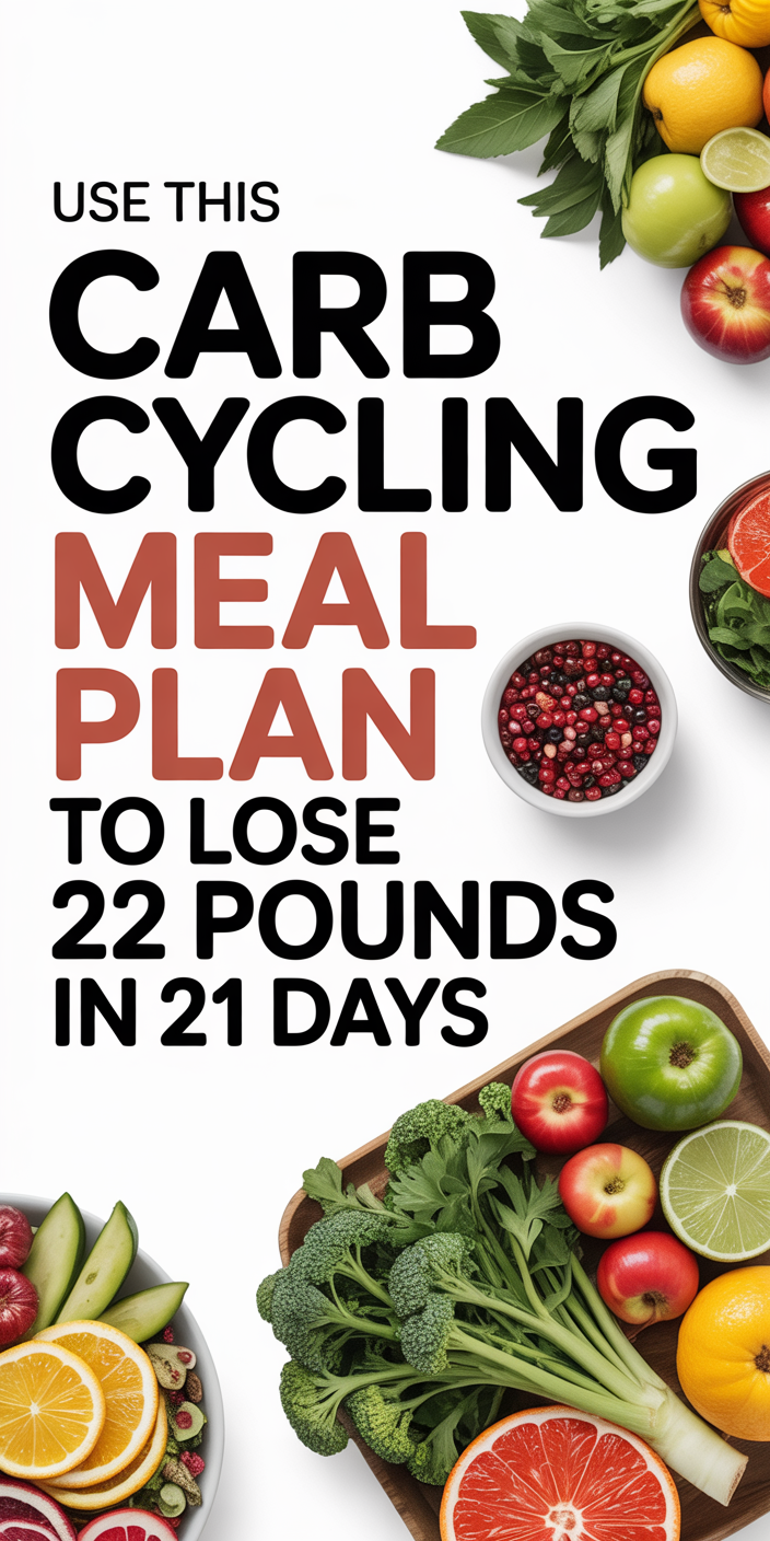 This Carb Cycling Meal Plan To Lose 22 Pounds In 21 Days