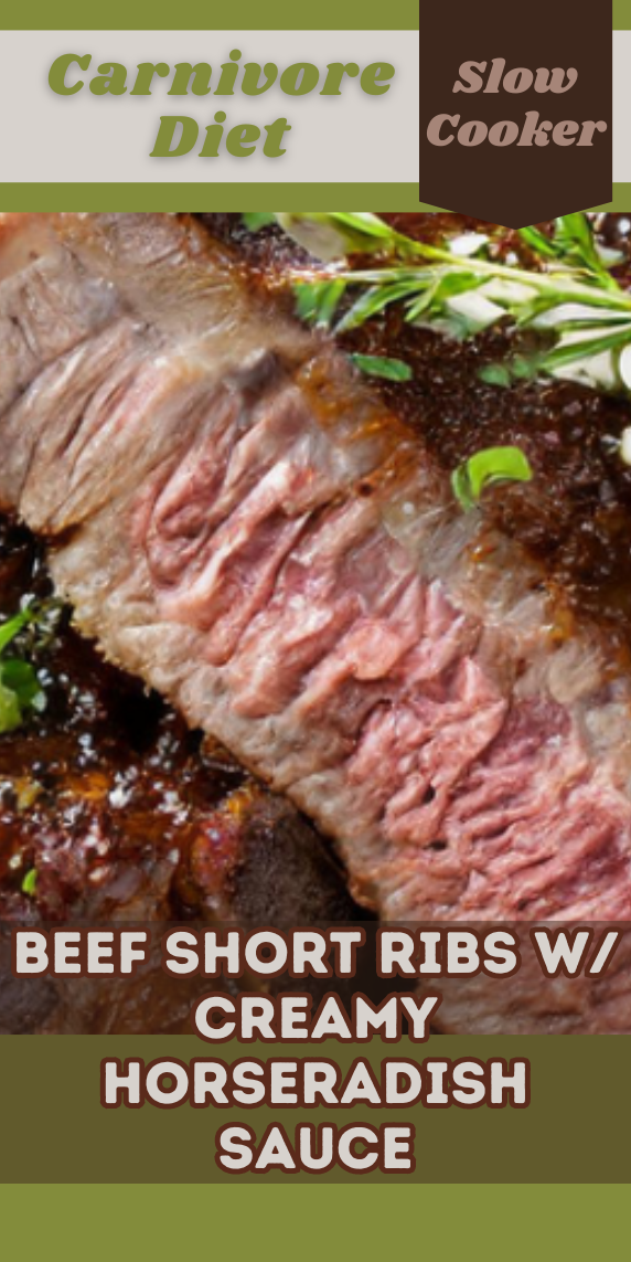 Beef Short Ribs with Creamy Horseradish Sauce | Upgraded Health