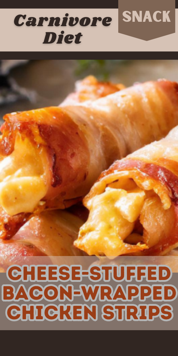 Cheese-stuffed Bacon-wrapped Chicken Strips | Upgraded Health