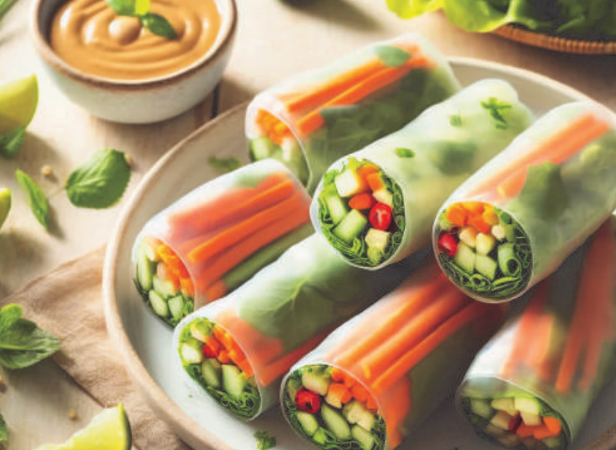 Vegetable Spring Rolls | Upgraded Health