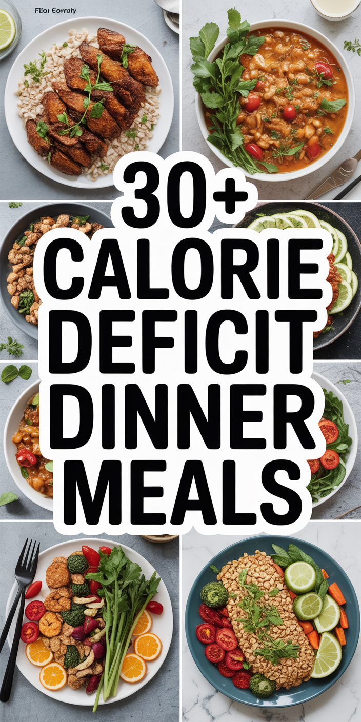 30+ Calorie Deficit Dinner Meals | Upgraded Health