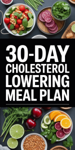 30-Day Cholesterol Lowering Meal Plan: A Comprehensive Guide to Heart ...
