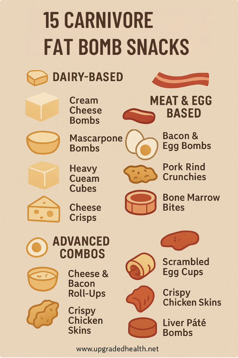 15 Carnivore Fat-Bomb Snack Ideas | Upgraded Health