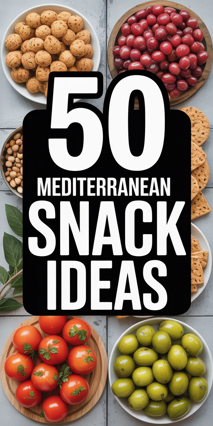 50 Mediterranean Snack Ideas | Upgraded Health