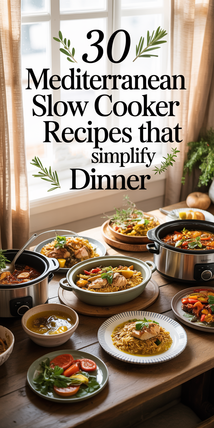 30 Mediterranean Slow Cooker Recipes That Make Dinner Easy and ...
