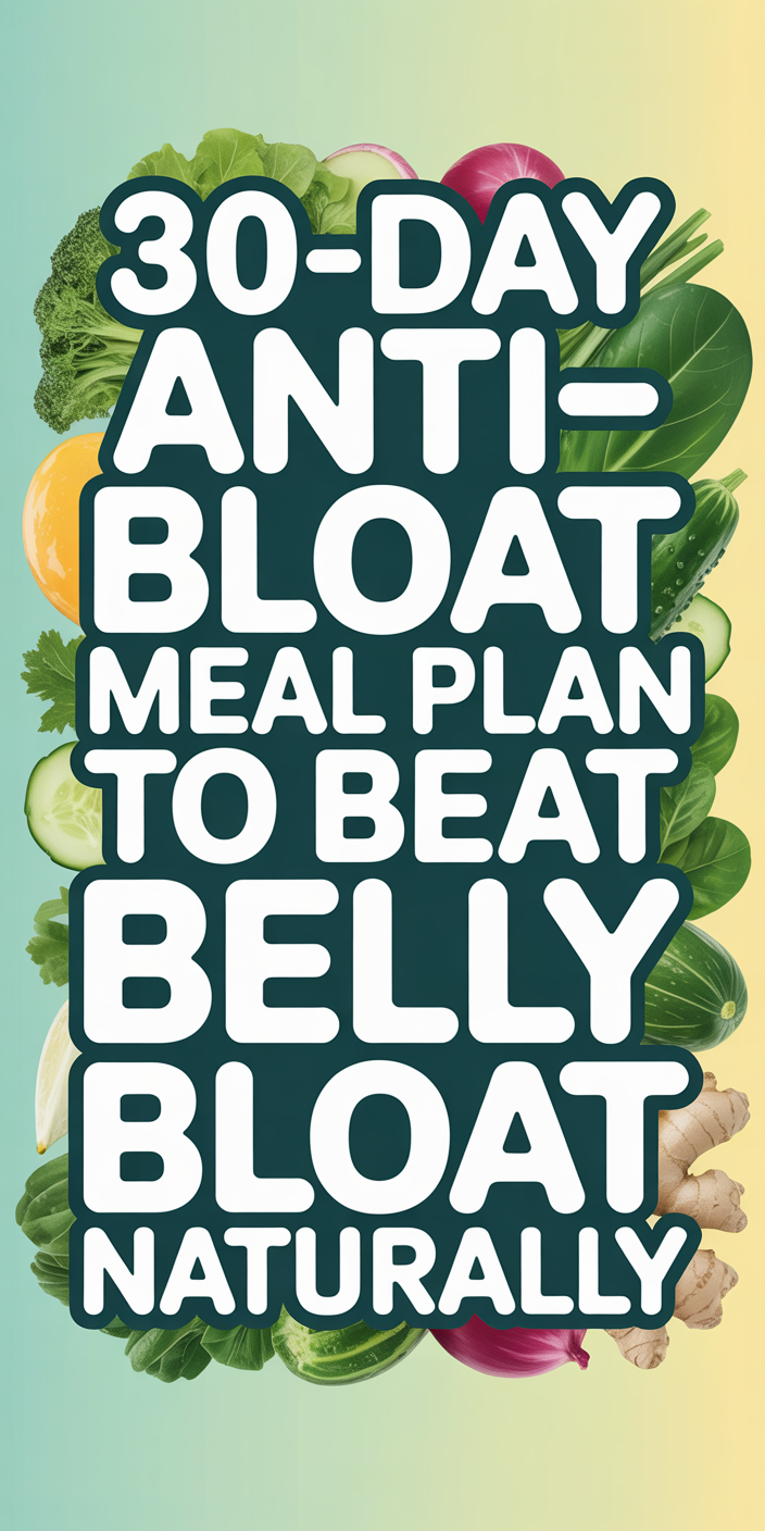 30-Day Anti-Bloat Meal Plan: Beat Belly Bloat Naturally with These Easy ...