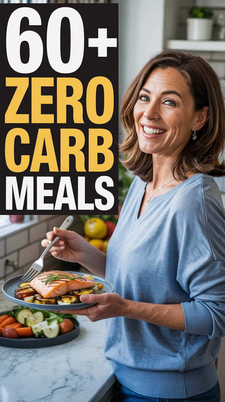 60+ Zero-Carb Recipes: The Ultimate Guide for Breakfast, Lunch, and ...