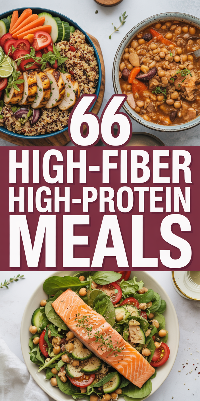 66 High-Fiber High-Protein Meals for Breakfast, Lunch, and Dinner ...