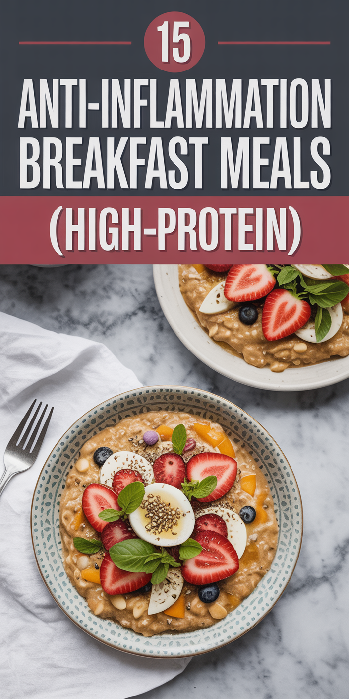15 Anti-Inflammation Breakfast Meals (High-Protein) | Upgraded Health