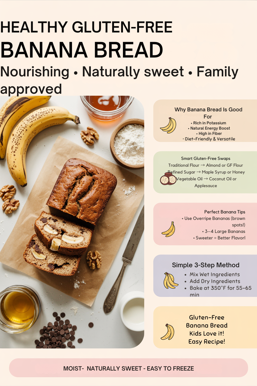 How To Make Healthy Banana Bread (Gluten-Free) | Upgraded Health