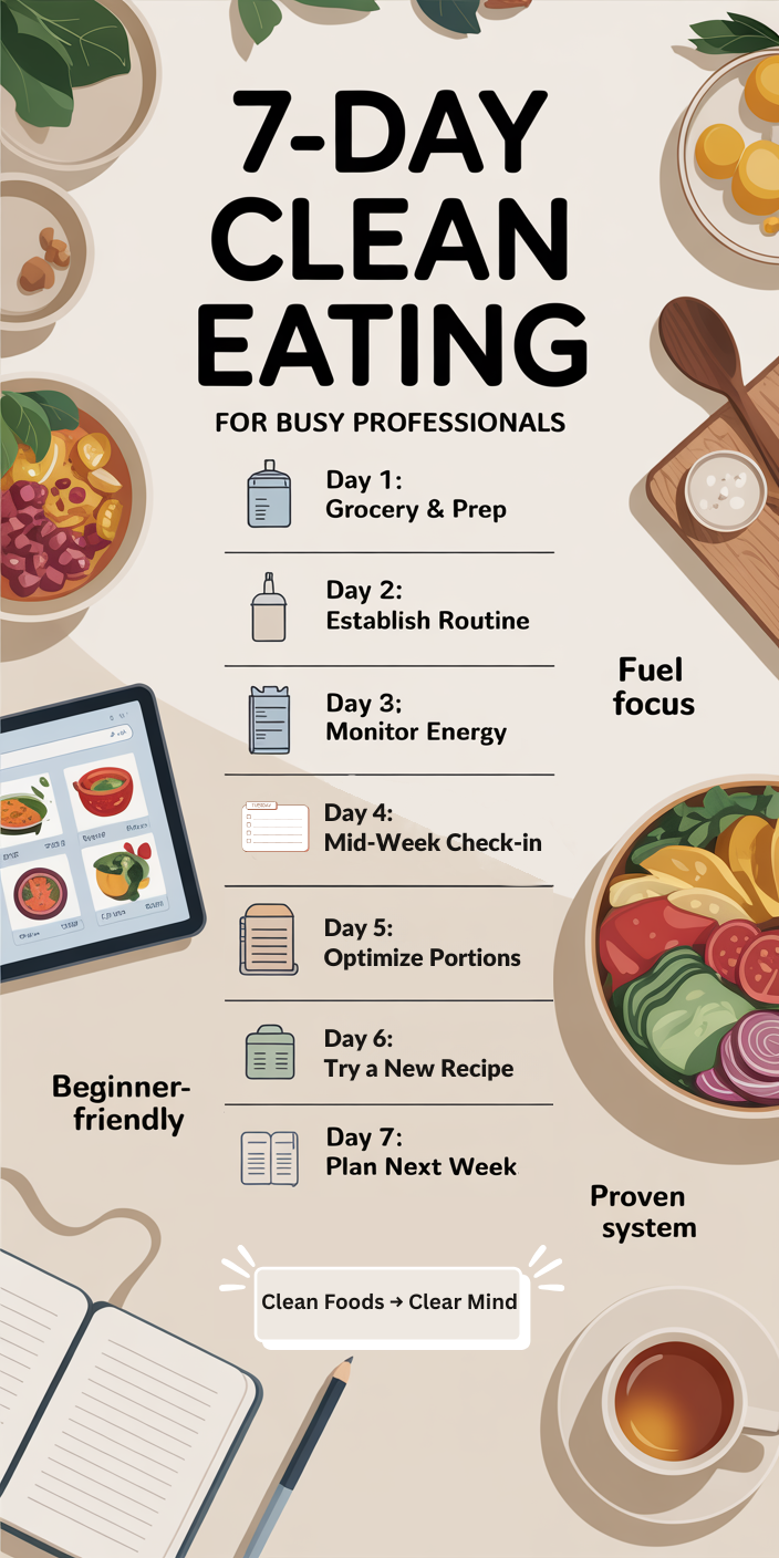 A Balanced 7-Day Clean Eating Meal Plan For Busy Professionals: Simple ...